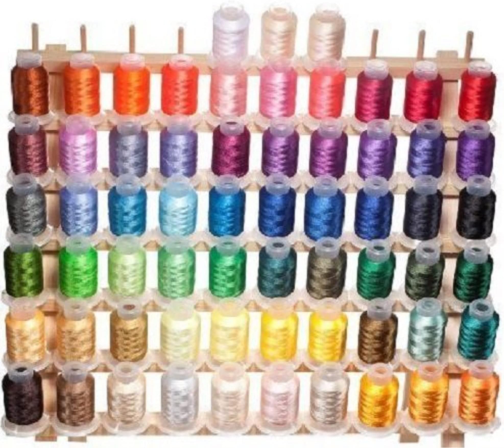 Amazon.com: 40 Spools Polyester Embroidery Machine Thread : Arts ...