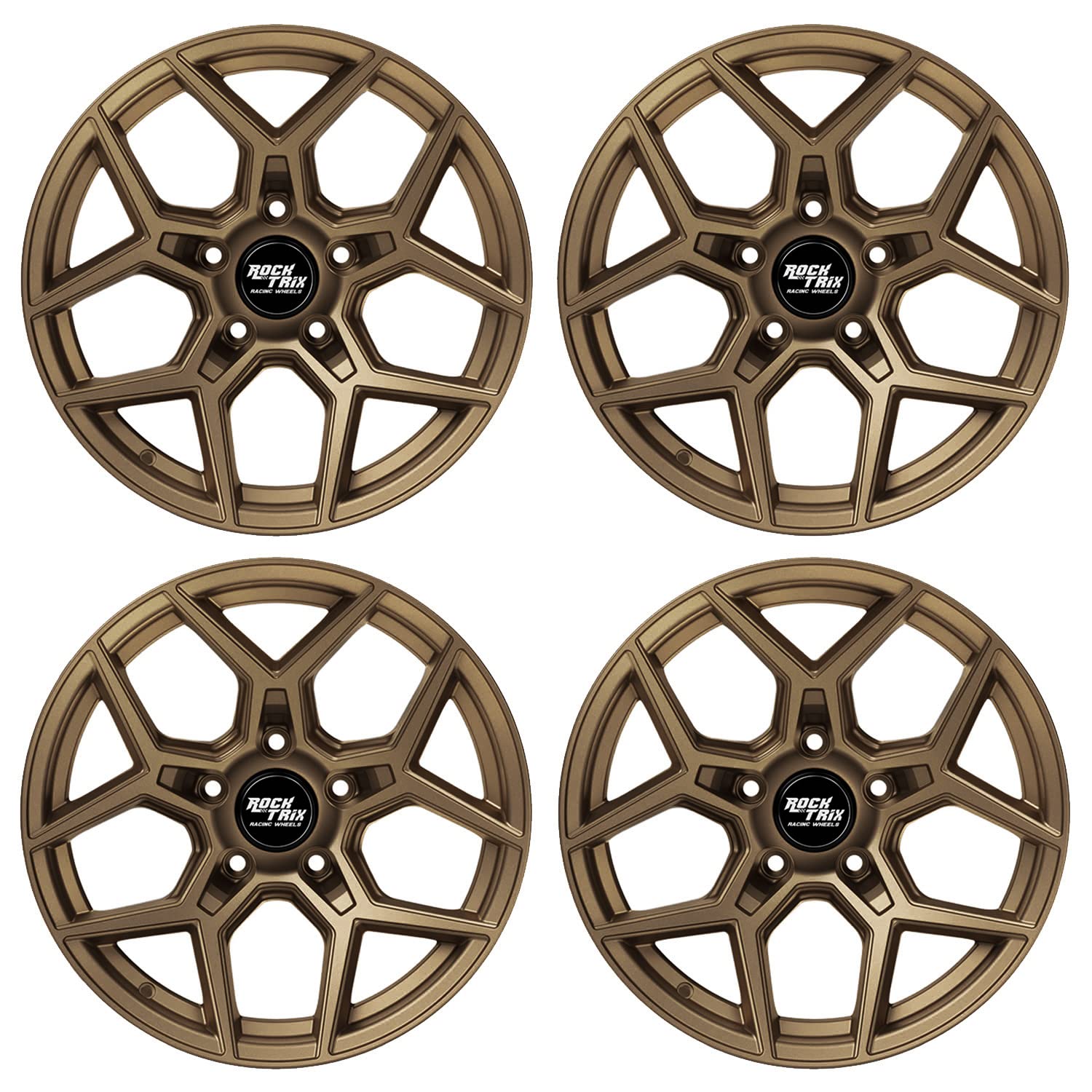 Buy RockTrix RT105 17 Inch Wheels Compatible With Jeep Wrangler JK JL