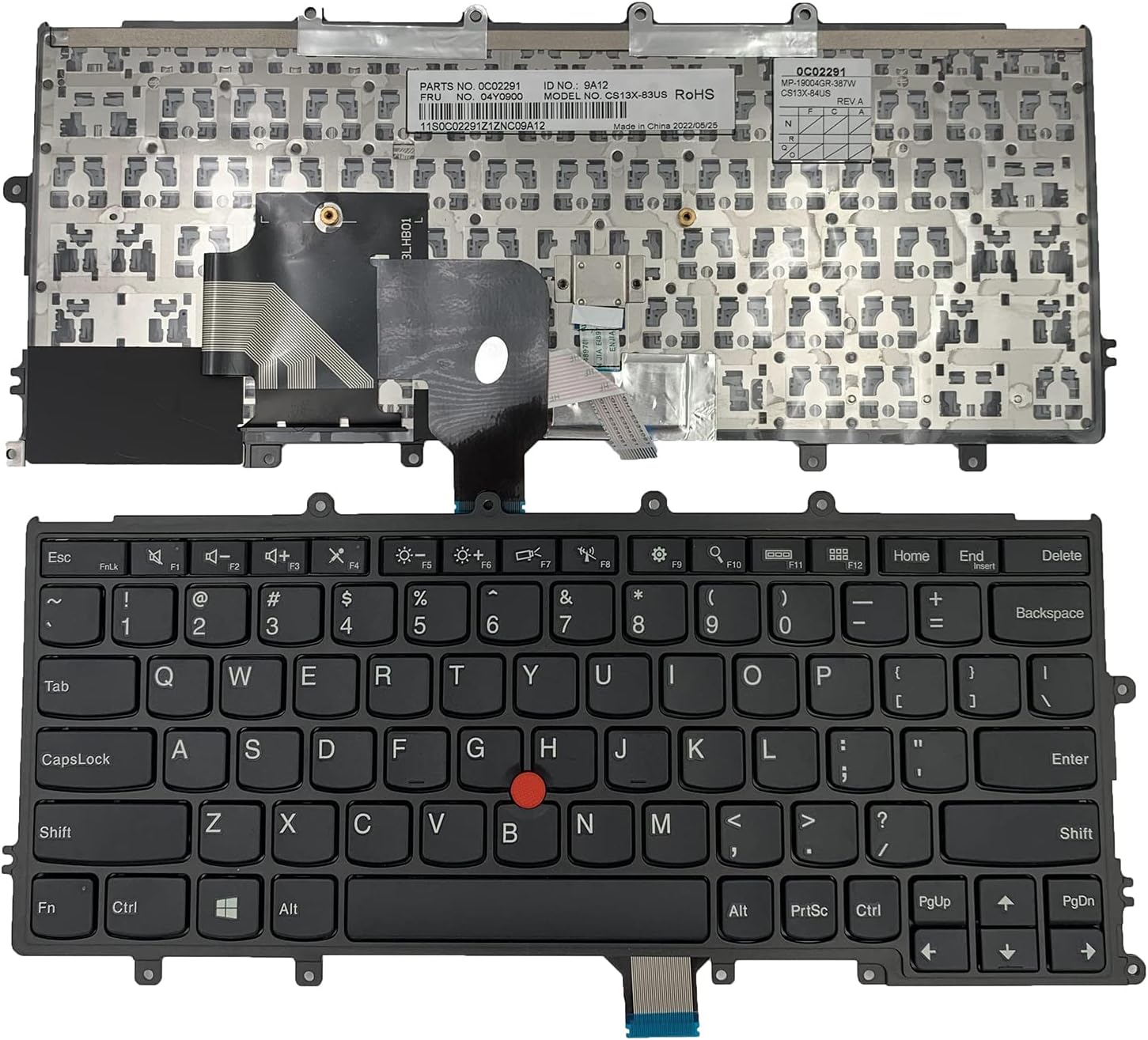 Amazon.com: Laptop Replacement US Layout with Pointer Keyboard for ...