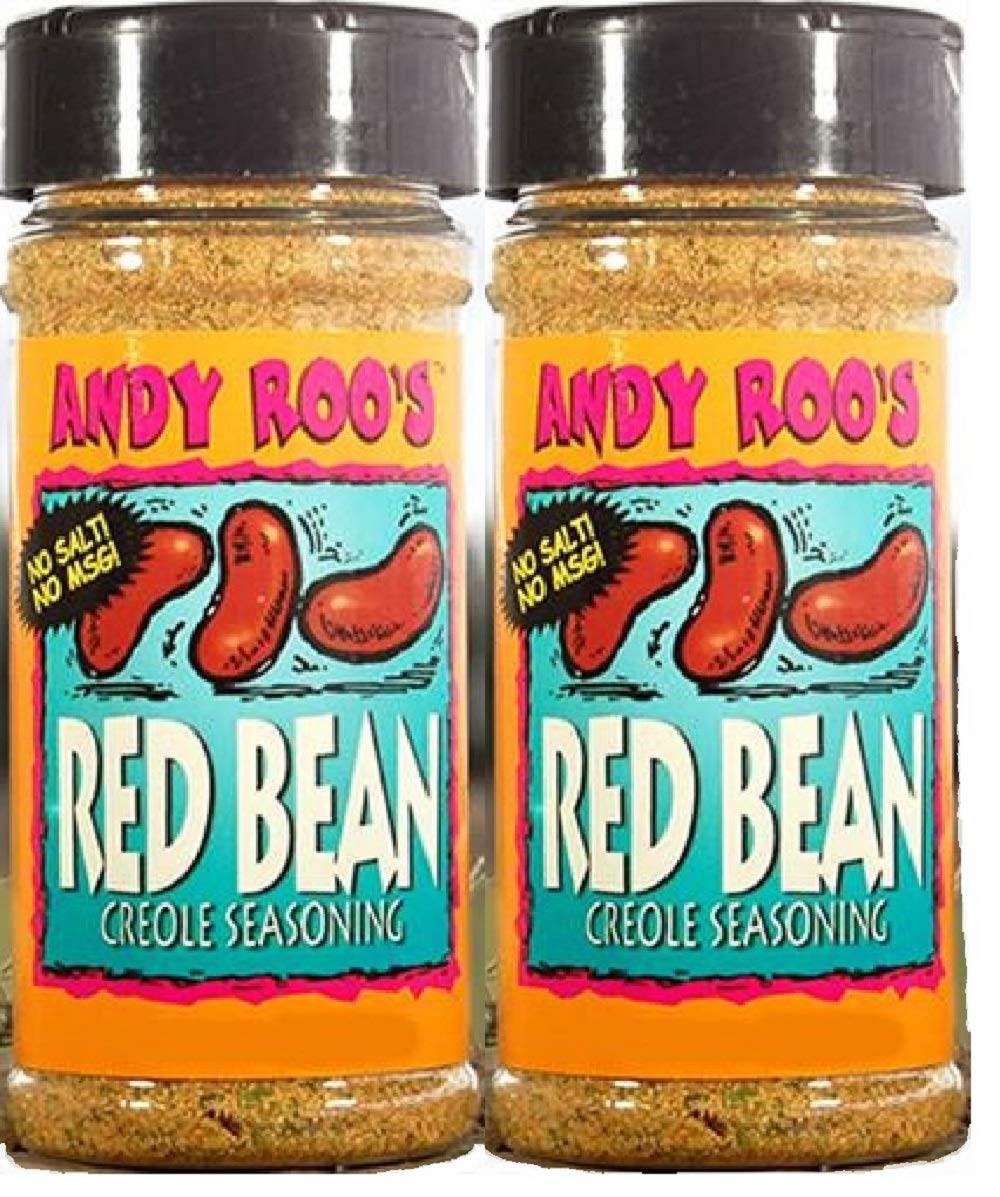 Amazon.com : Andy Roo's Salt-Free No MSG Red Bean Creole Seasoning, 4 ...