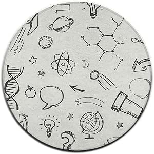 Amazon.com: 5ft Plush Round Rug, for Science Math Physical Chemical ...