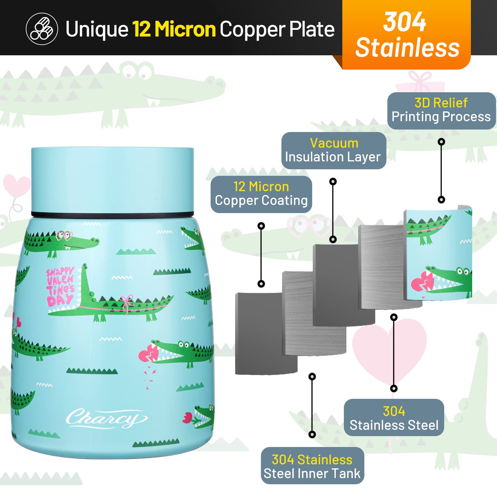 Snapklik.com : Charcy 11oz Thermo For Hot Food