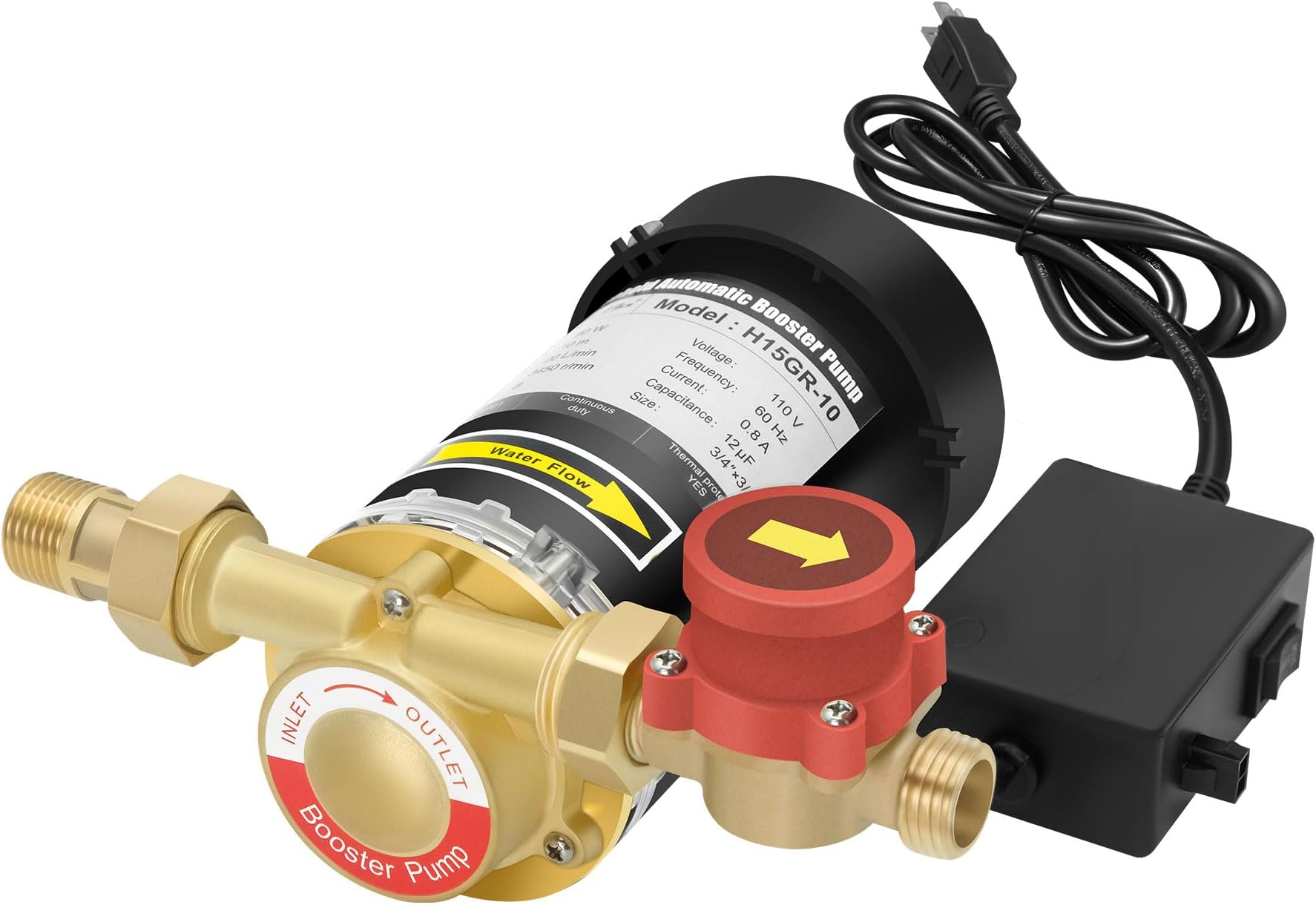 Samger Home Water Pump,110V 90W Water Pressure Booster Pump,Water Flow ...