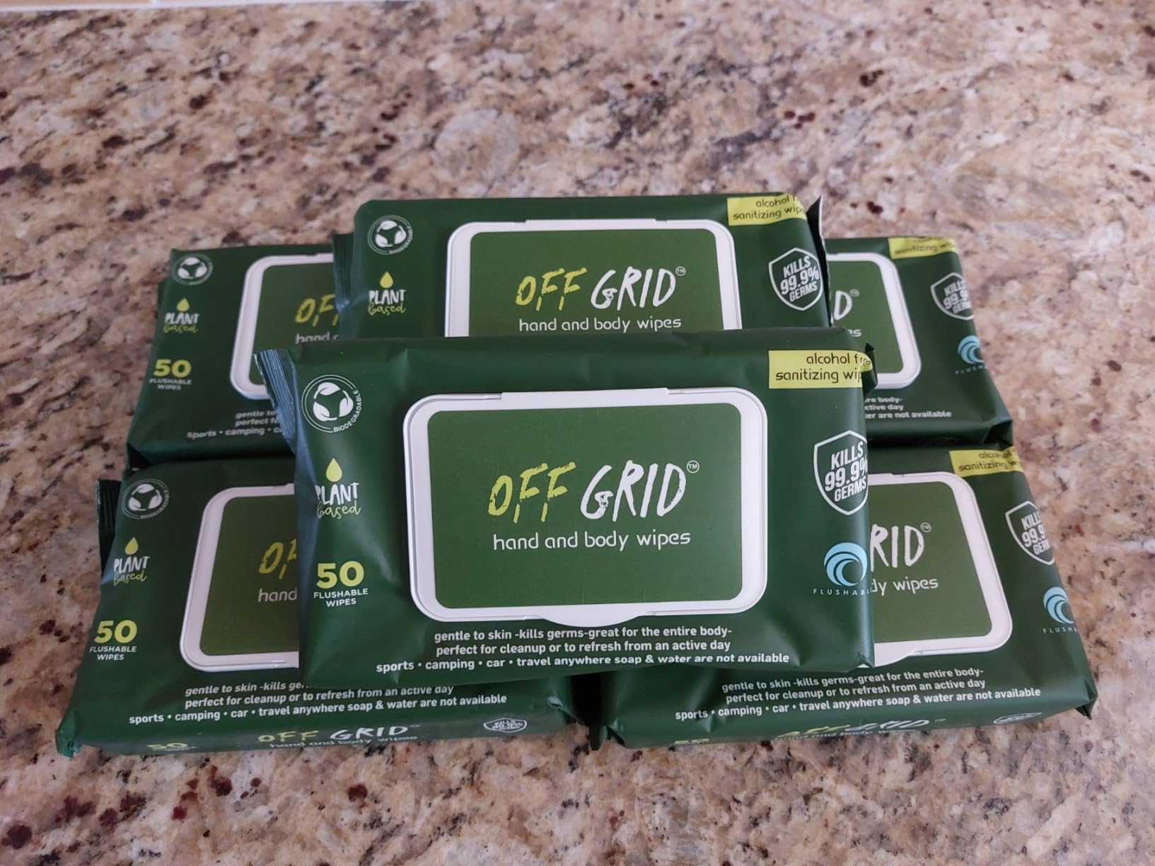 Amazon.com: OFF GRID Hand and Body Wipes | Trusted Wipe of the US ...