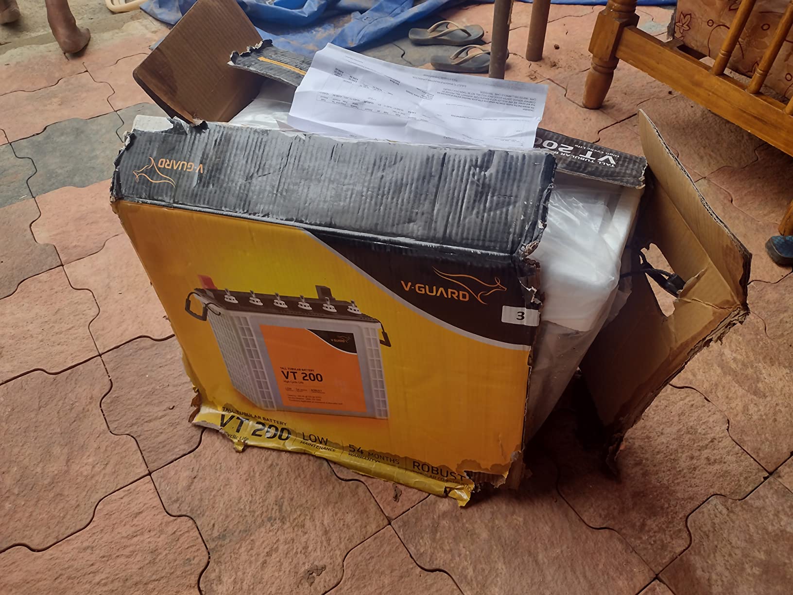 V-Guard Vt200 200Ah Tall Tubular Inverter Battery : Amazon.in: Home ...