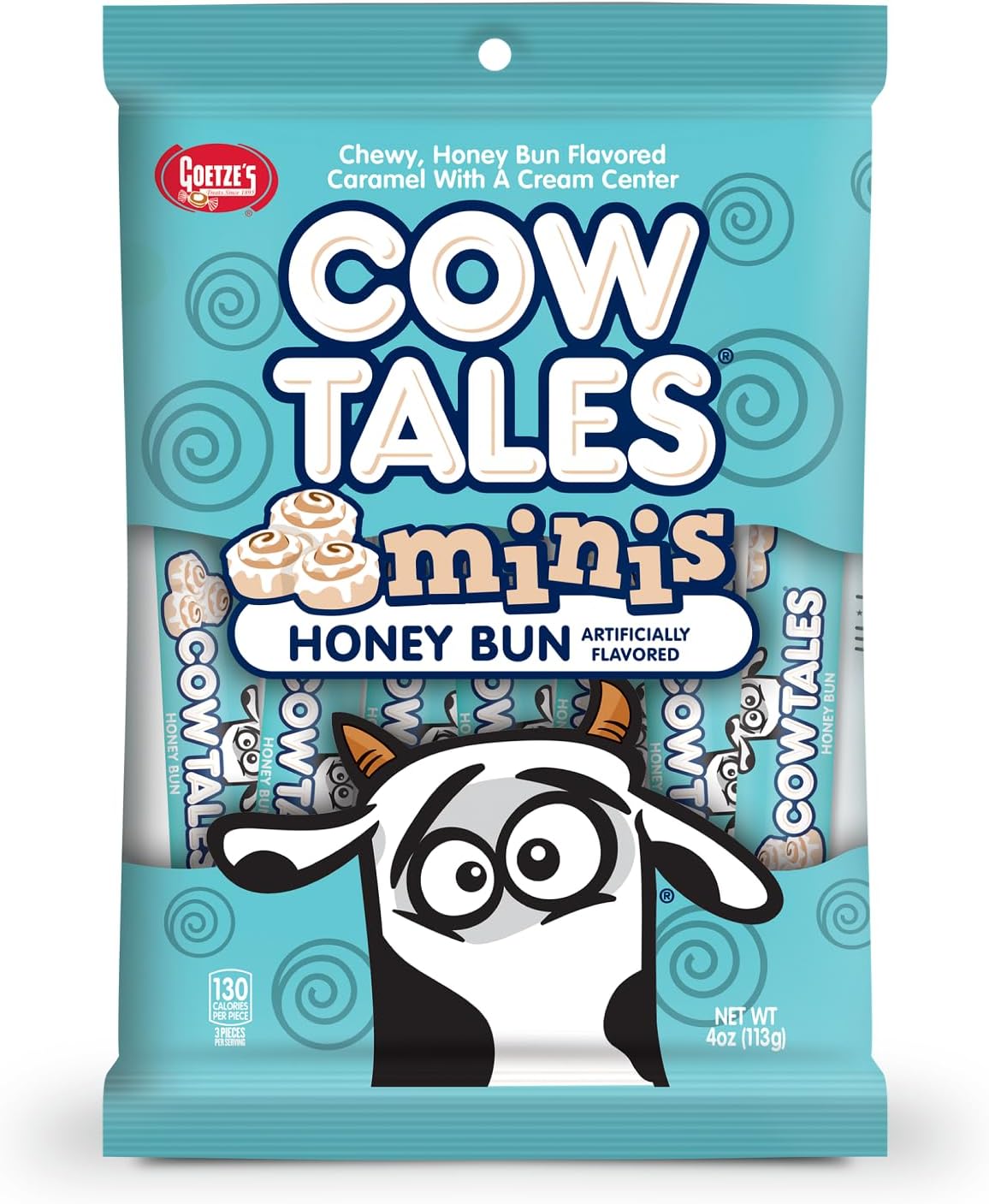Amazon.com : Goetze's Candy Bake Shoppe Cow Tales Mix - Honey Bun ...