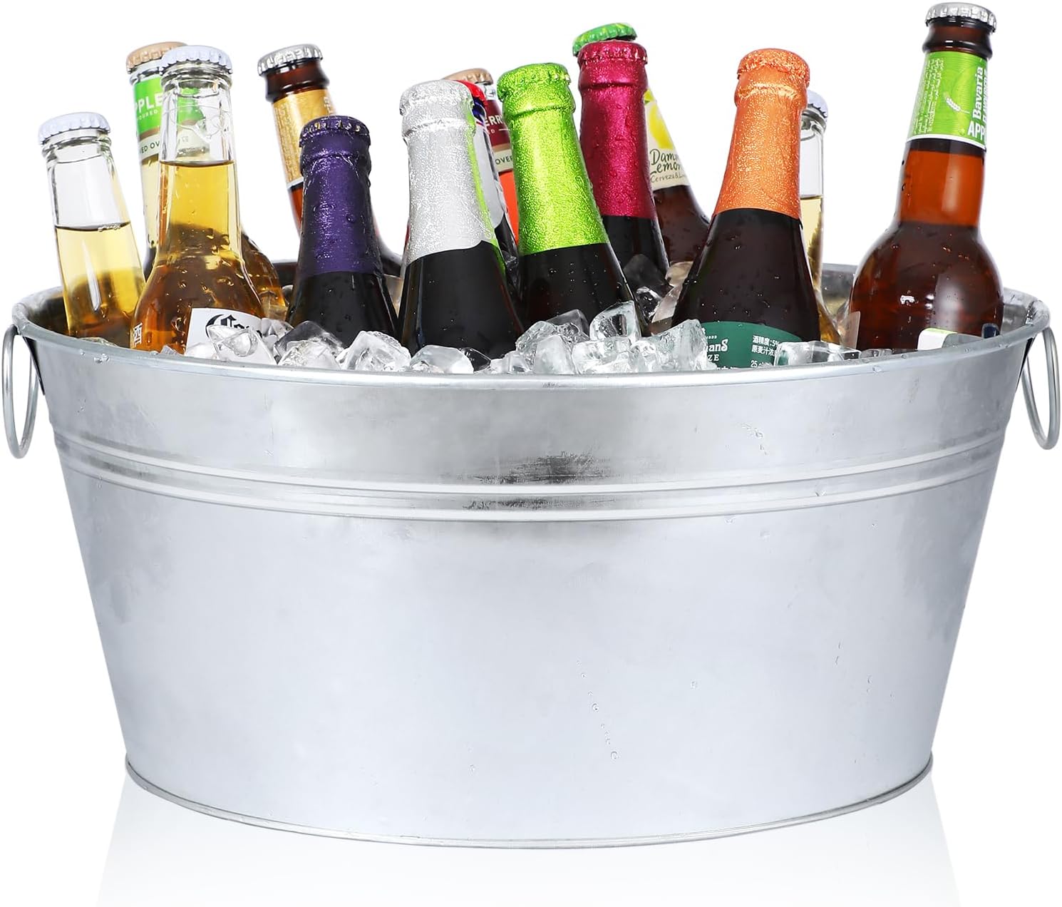 Amazon.com: Annie Garden Metal Ice Buckets for Parties, Beer, Drink Tub ...