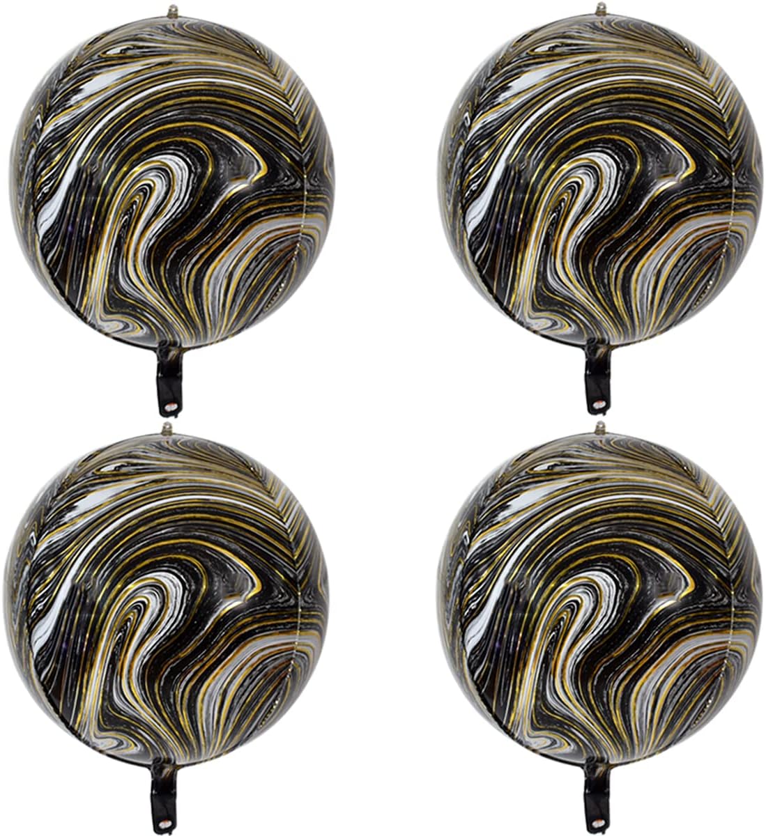 Amazon.com: 22 Inch Black Large Agate Foil Balloons Marble Foil ...