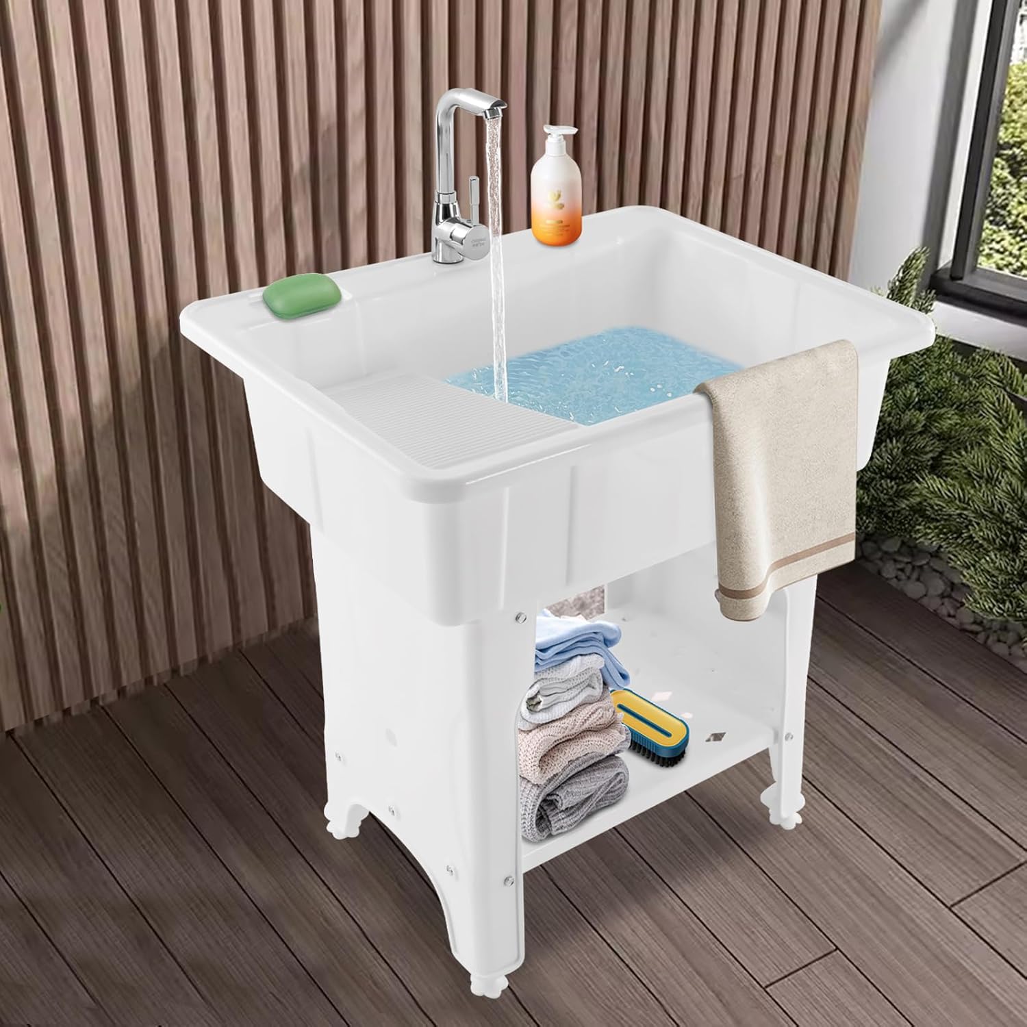 Utility Sink Laundry Tub with Pull Out Australia | Ubuy