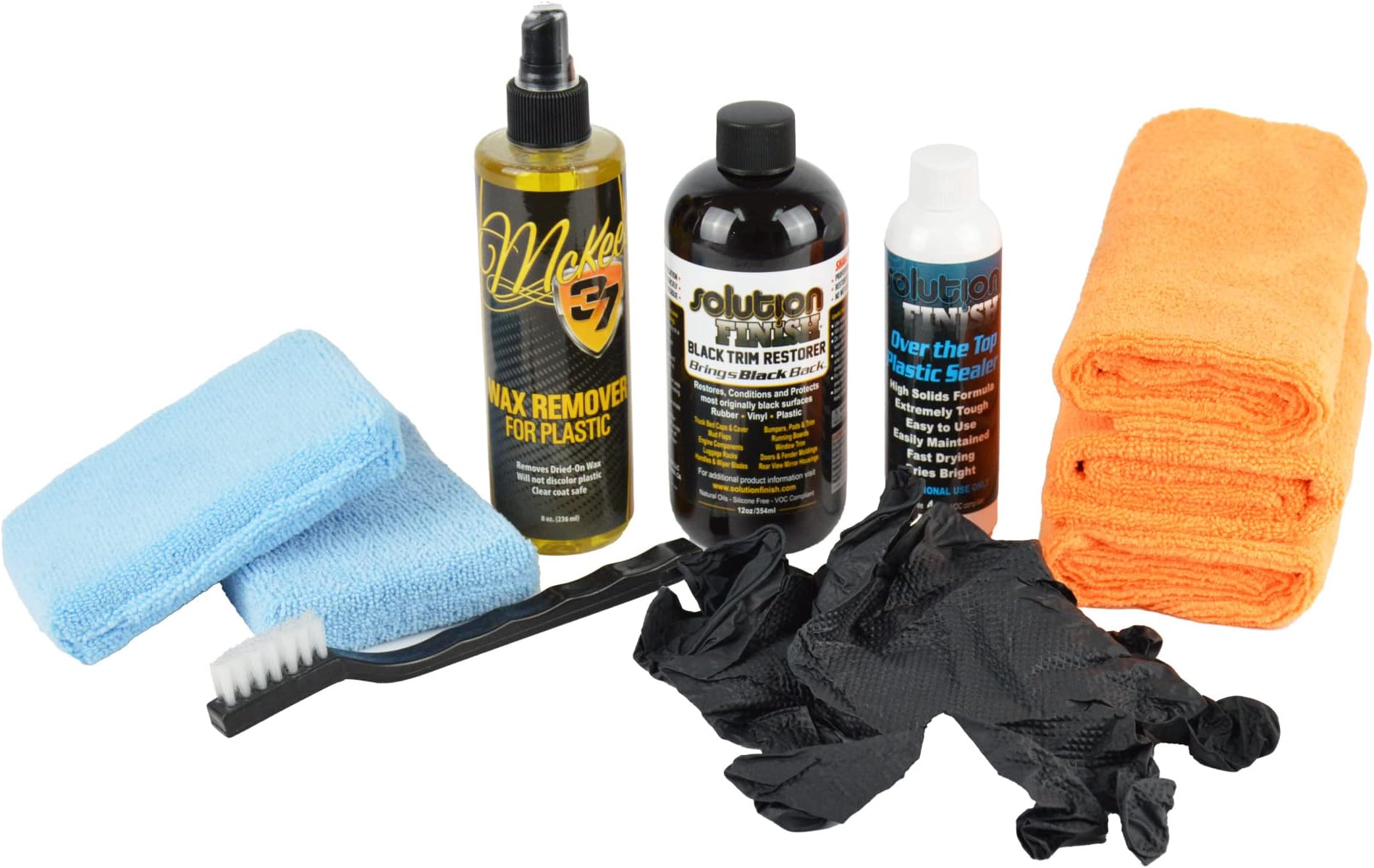 Amazon.com: Solution Finish Black Plastic & Vinyl Restorer Complete Kit ...