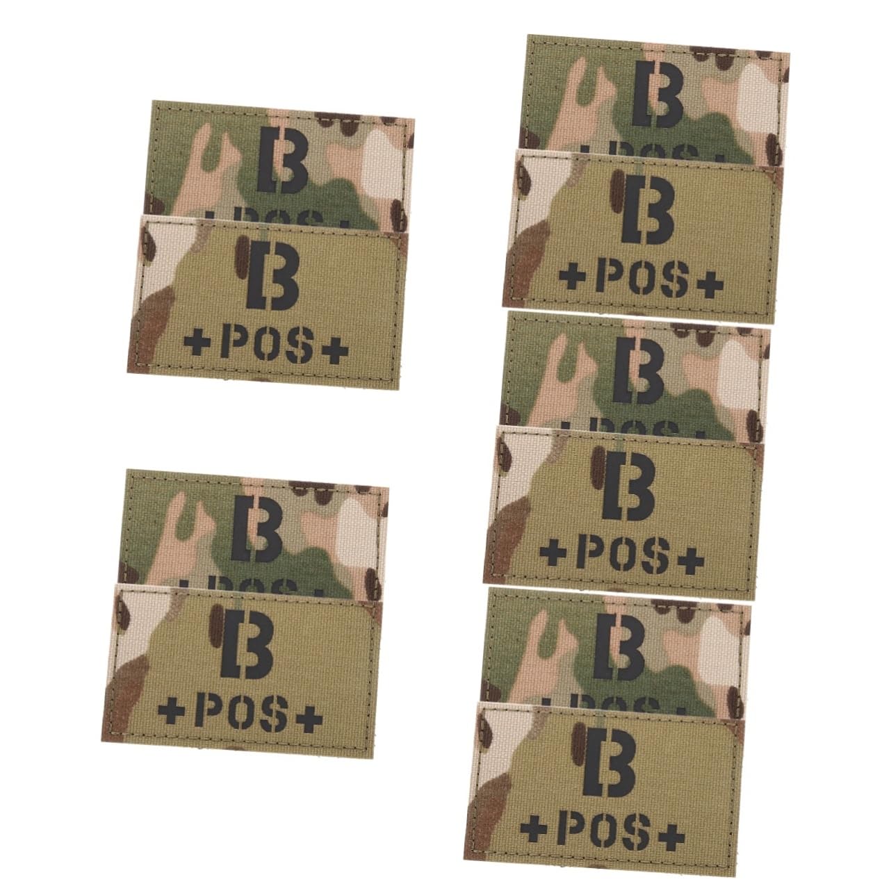 Military Blood Type MILITARY RANGE Patch Blutgruppe A NEG VELCRO SAND