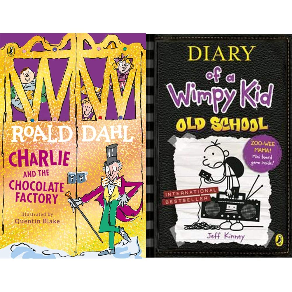 Buy Charlie and the Chocolate Factory & Diary of a Wimpy Kid: Old ...