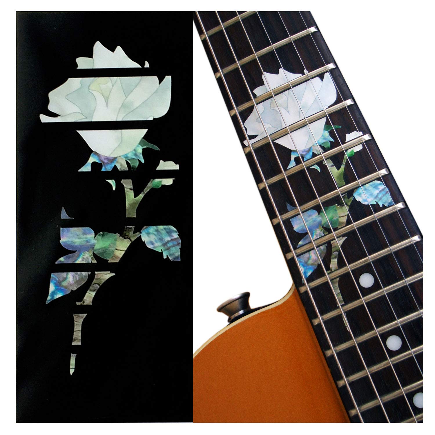 Amazon.com: Jockomo Single Rose Guitar Inlay Sticker : Clothing, Shoes ...