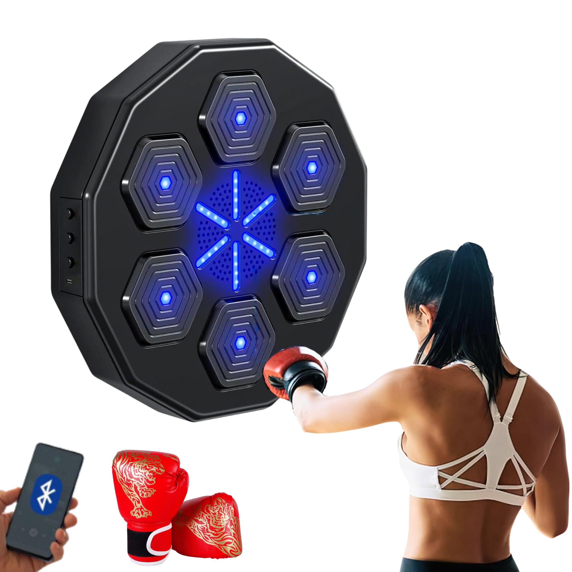 MAGIC SELECT Macchina da Boxe Musicale, Attrezzatura da Allenamento per ...