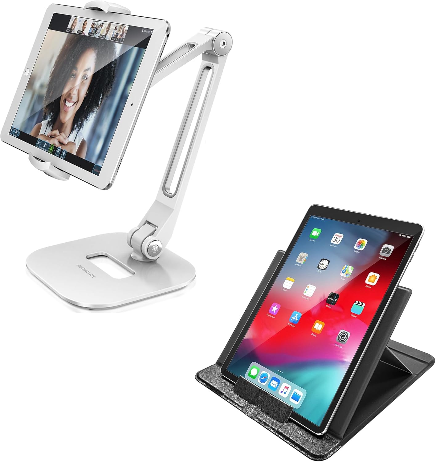 Amazon.com: AboveTEK Tablet Stand, Multi-Angle Adjustable iPad Stand ...