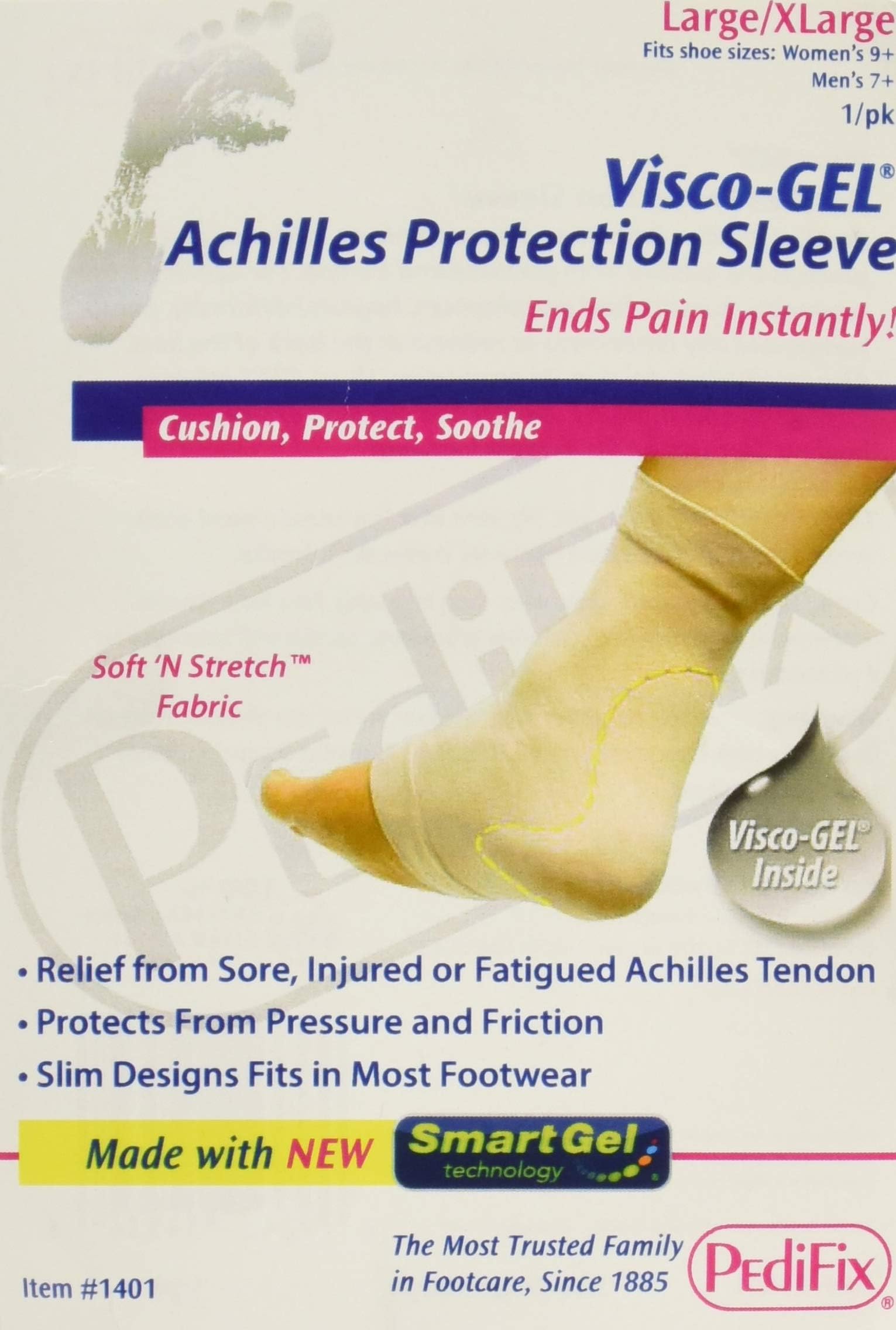 Amazon.com: Complete Medical Achilles Heel Protection Sleeve, Large/x ...