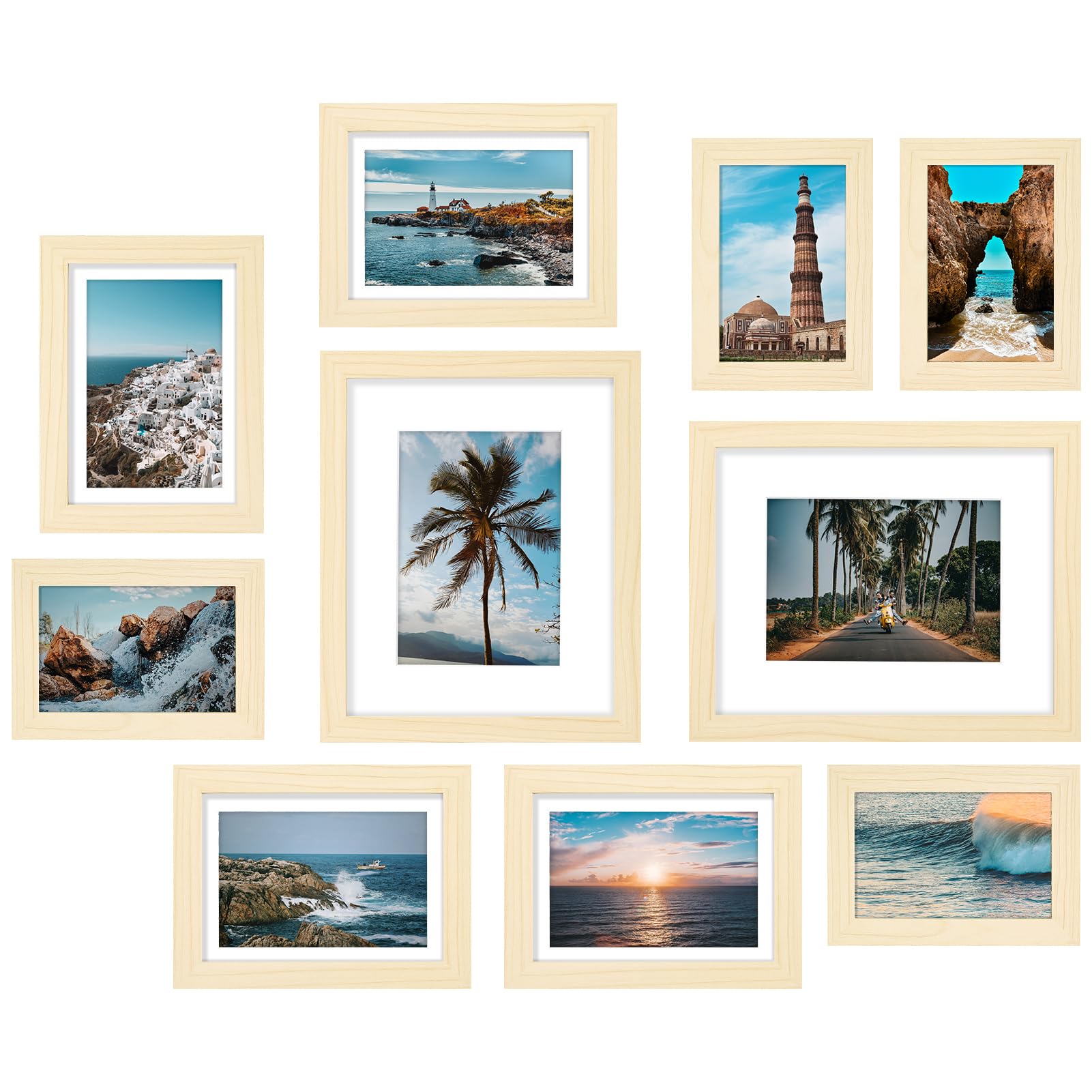 Amazon.com - Vittanly Picture Frames Set of 10, Picture Frames Collage ...