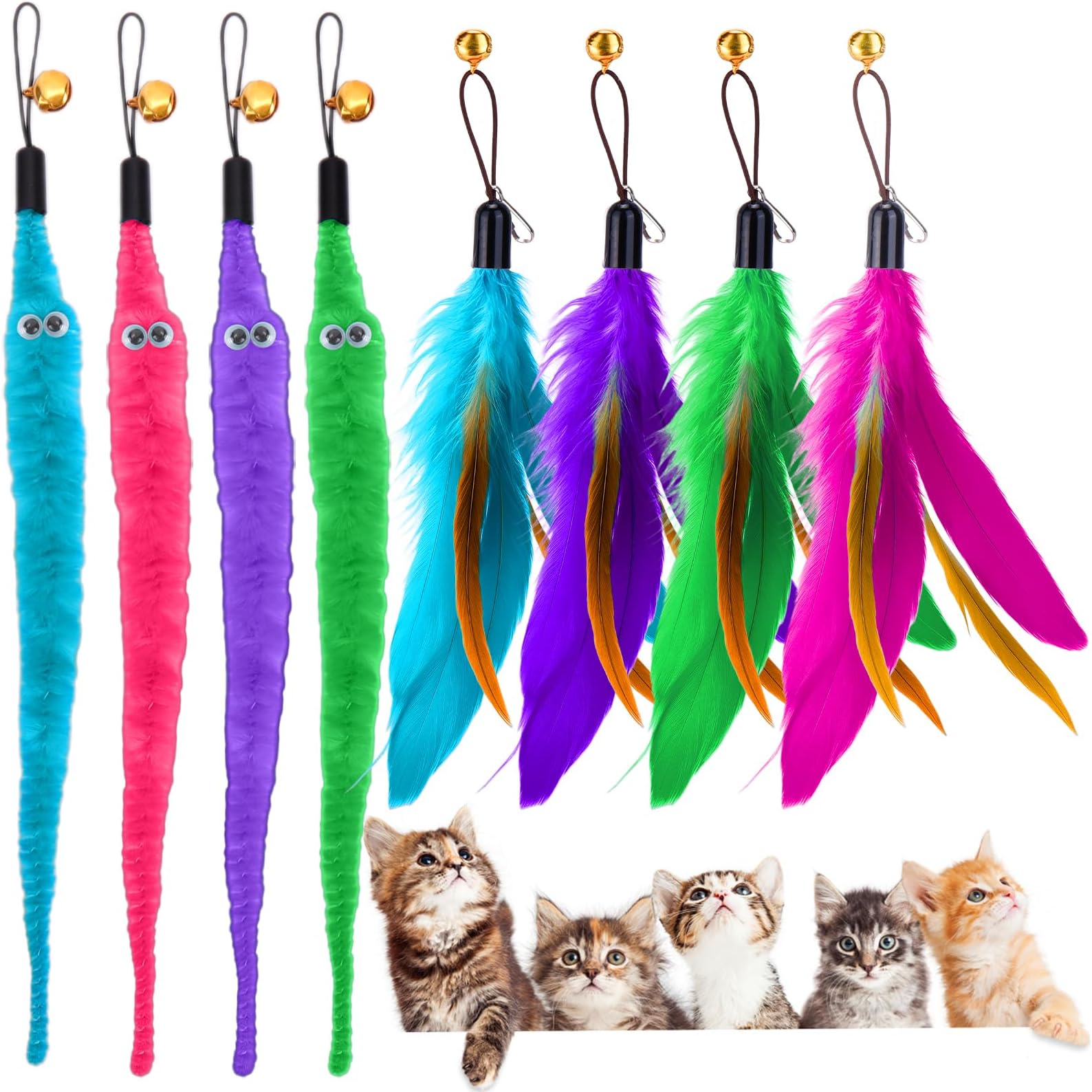 Amazon.com: Mity rain Interactive Cat Toys Replacement Tails ...