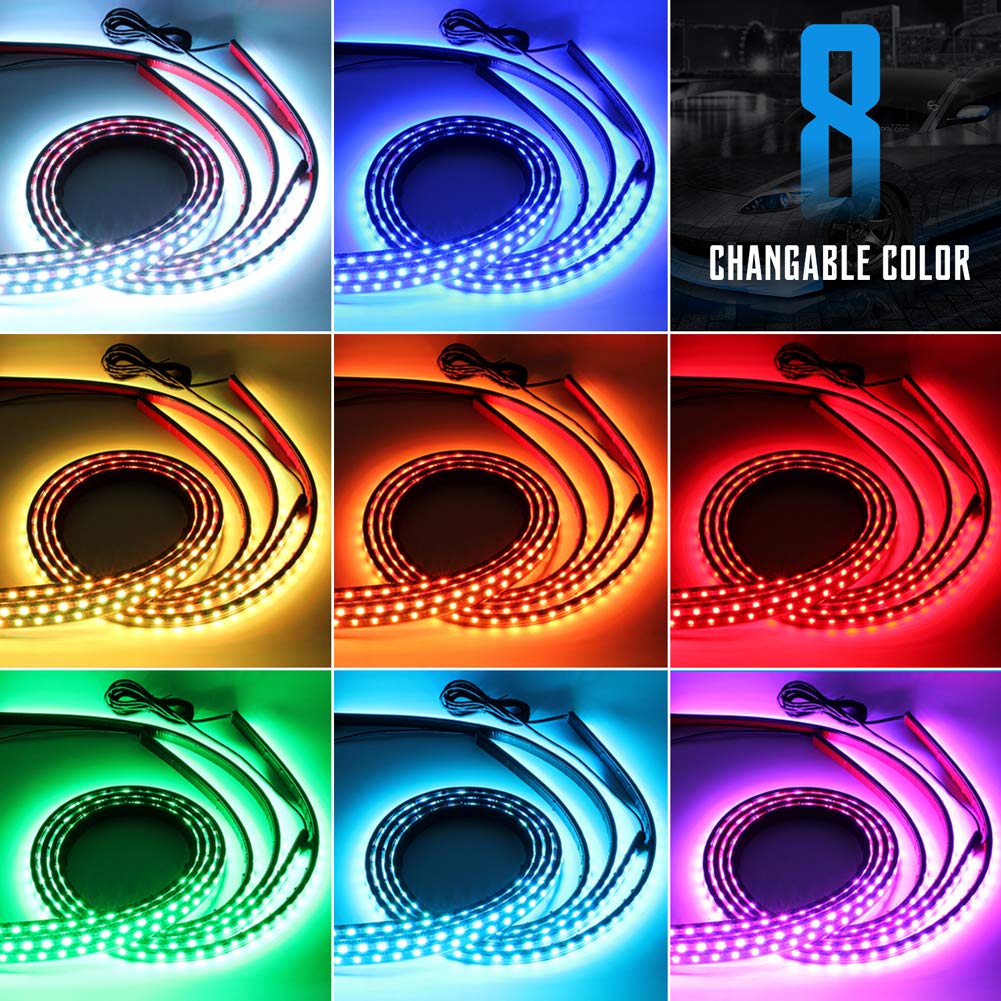 GOODRUN Underglow Underbody Lighting Kit Multicolored LED Strip Light
