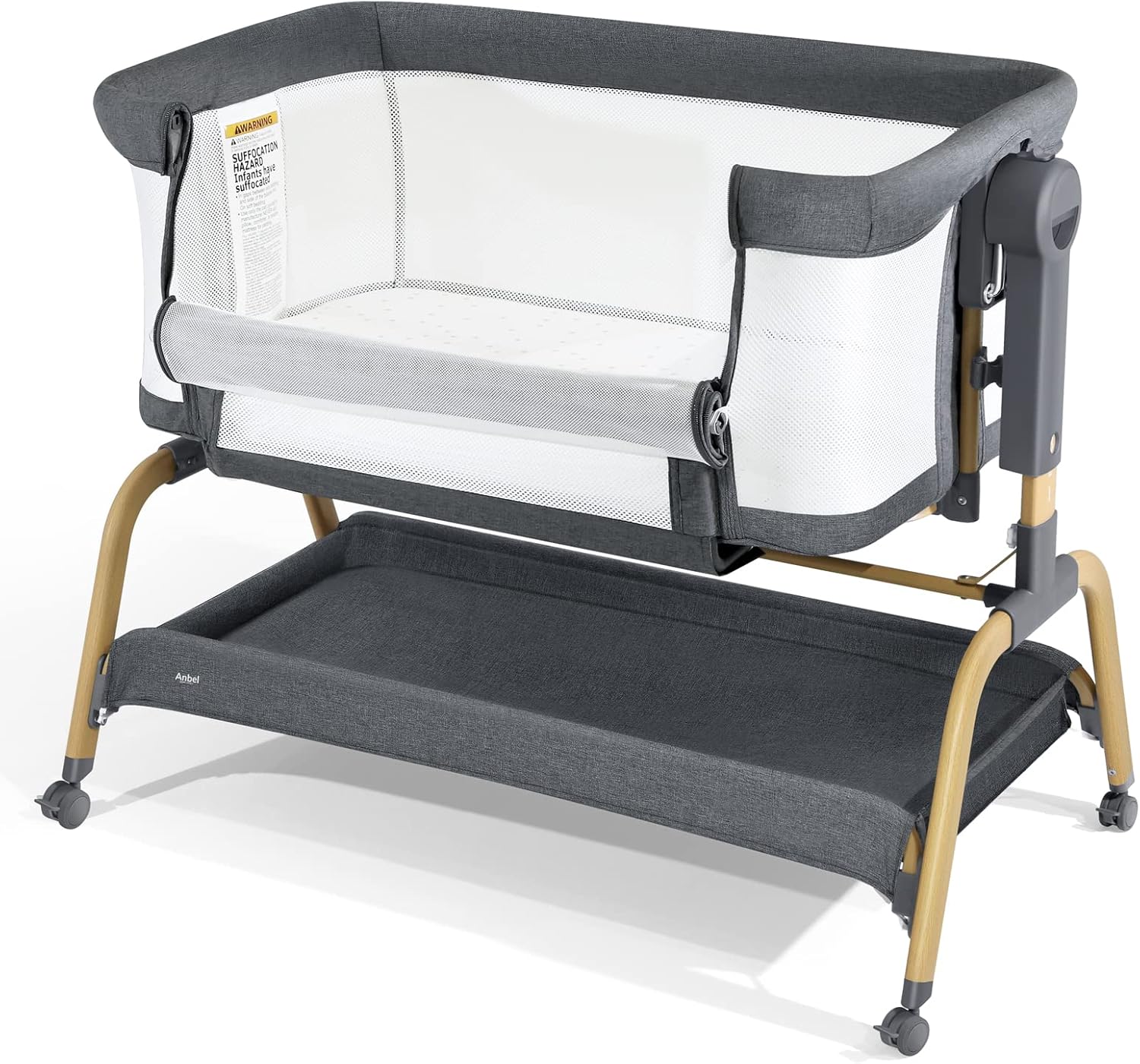 Amazon.com: Anbel 3 in 1 Baby Bassinet, Bedside Bassinet for Baby, Baby ...