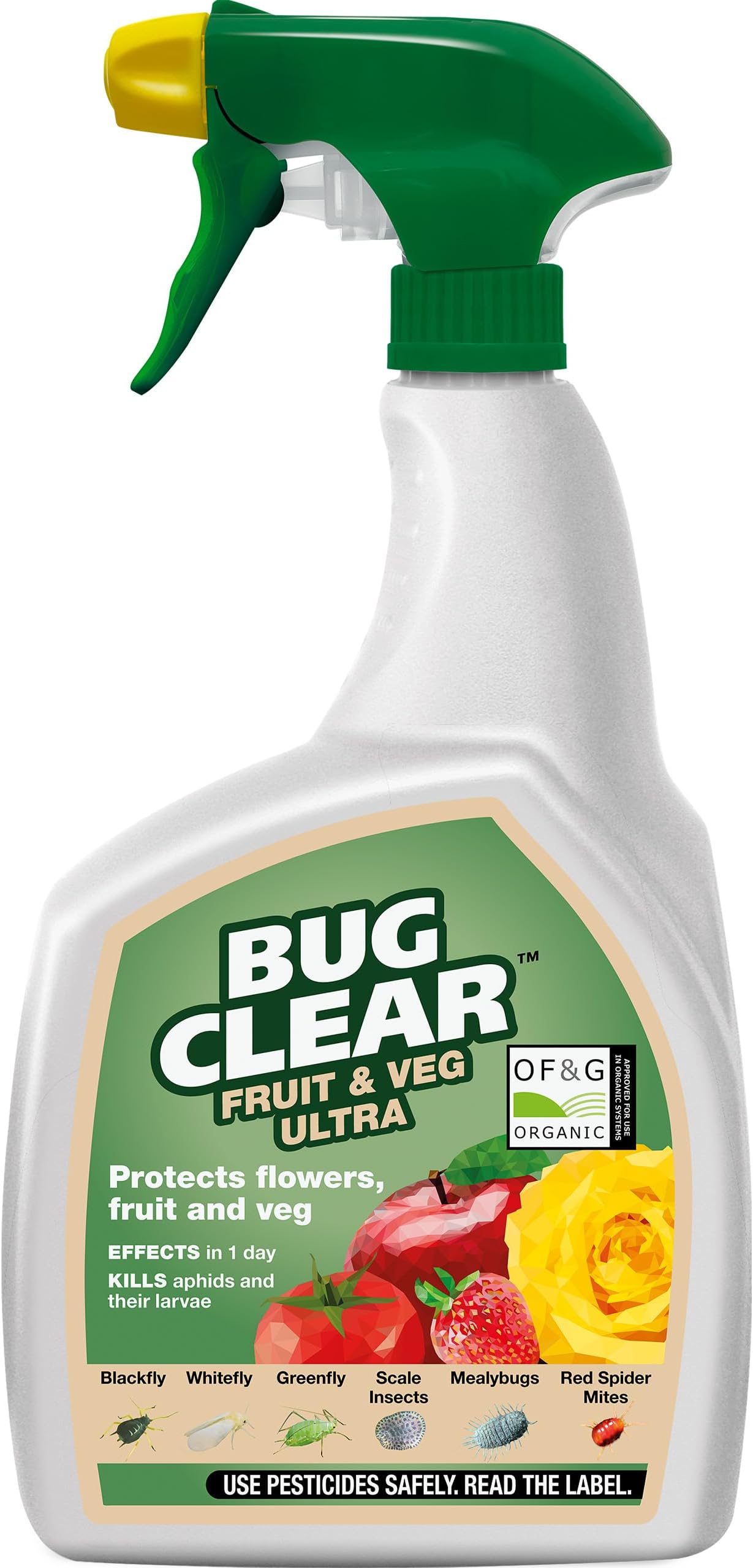 Bug Clear Ultra Fruit and Veg Plant Protection, Ready To Use, 800 ml ...