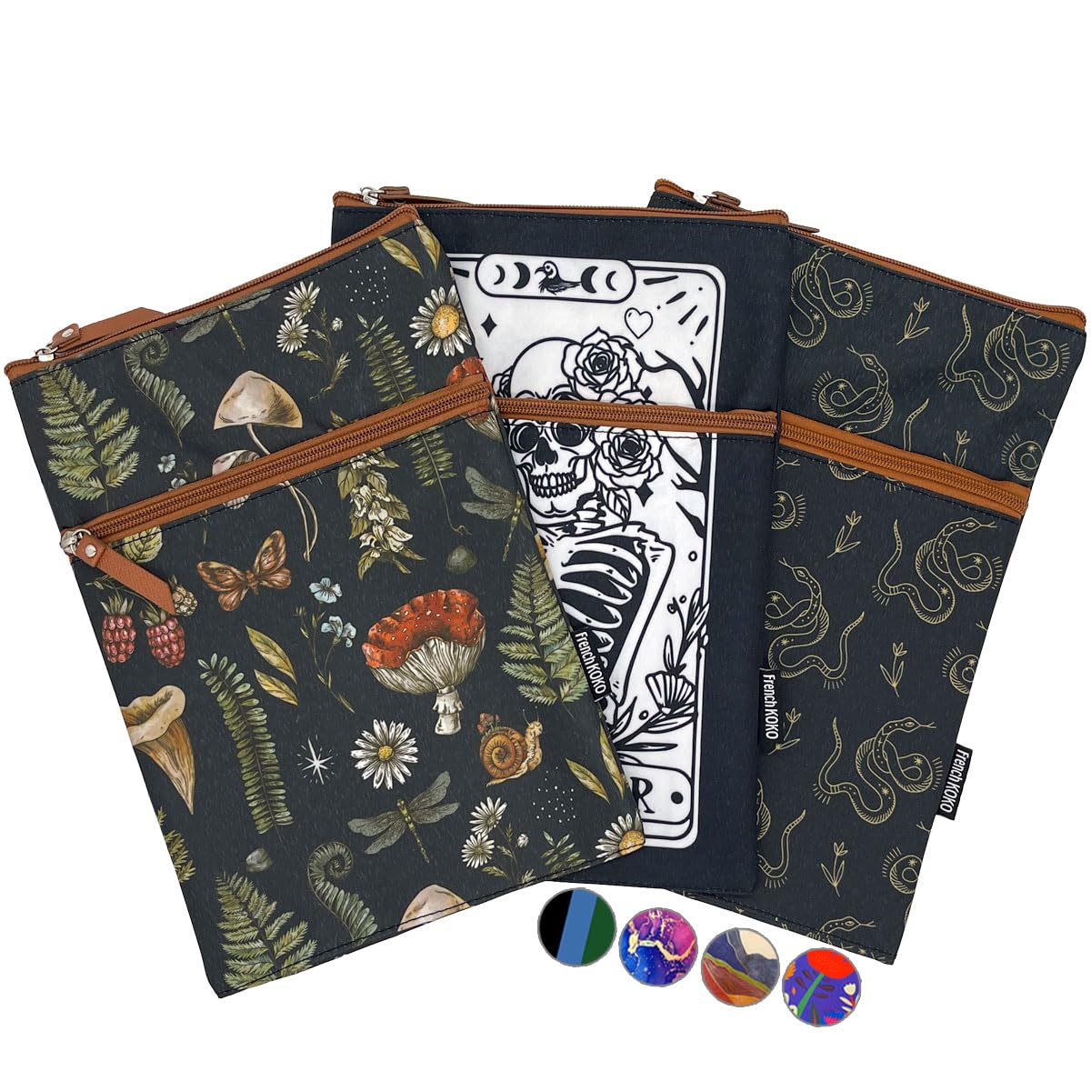 Amazon.com: French KOKO 3-Piece Waterproof Book Sleeve Cover, Book ...