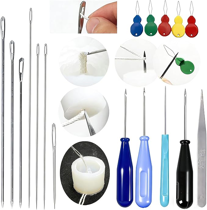Amazon.com: TYMKLMZG 17PCS Big Hole Long Needle for Silicone Taper ...
