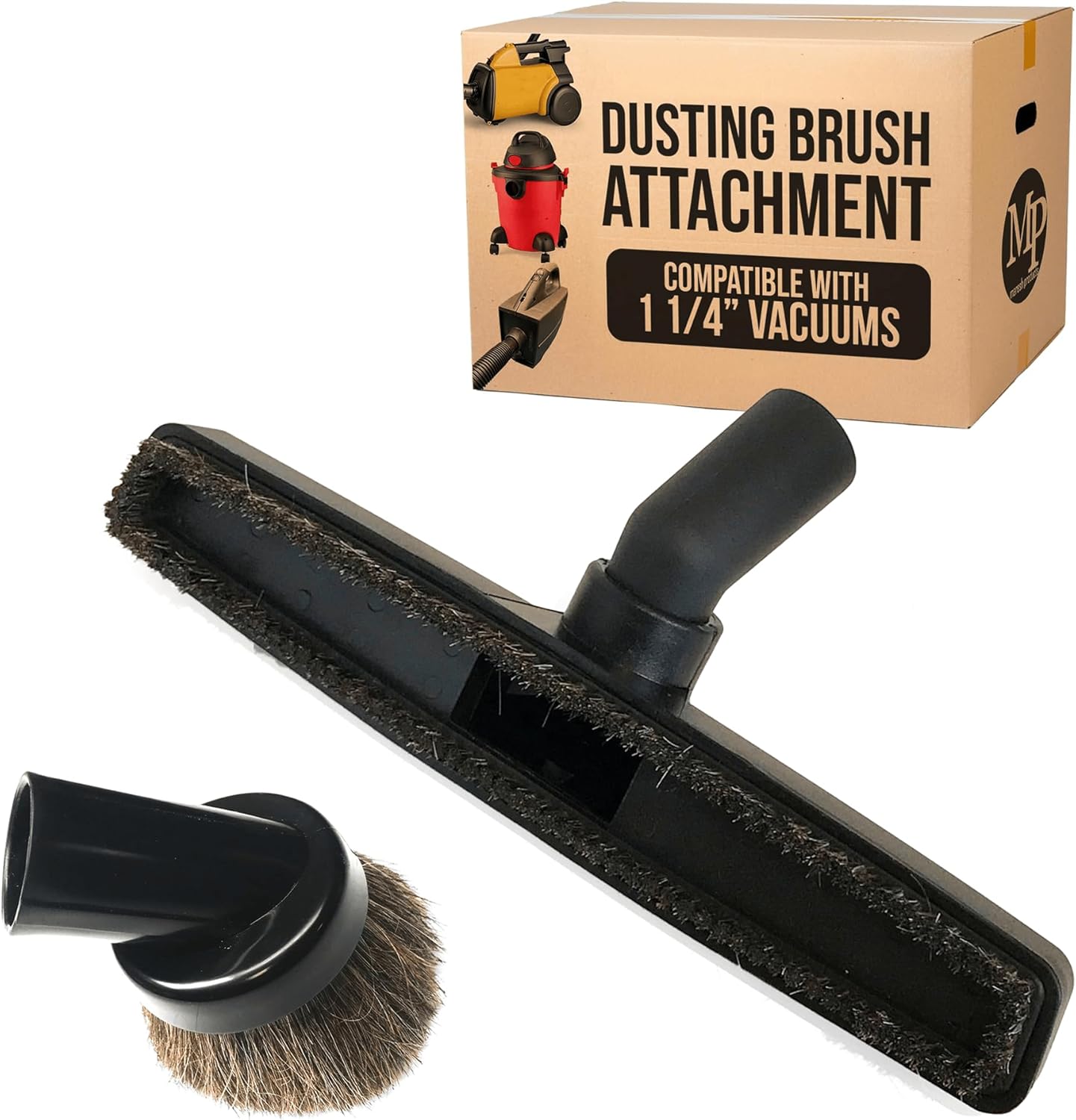 Amazon.com: MP Maresh Vacuum Brush Bundle – 1.25” Horse Hair Dust Brush ...