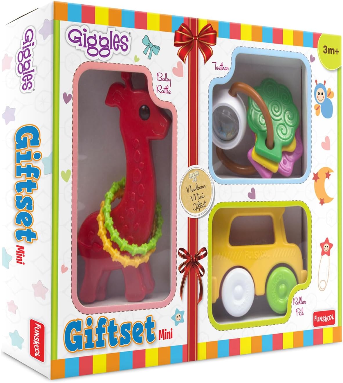 Buy Giggles - Gift Set Mini, Multicolour Baby Toy Gift Set for New Born ...