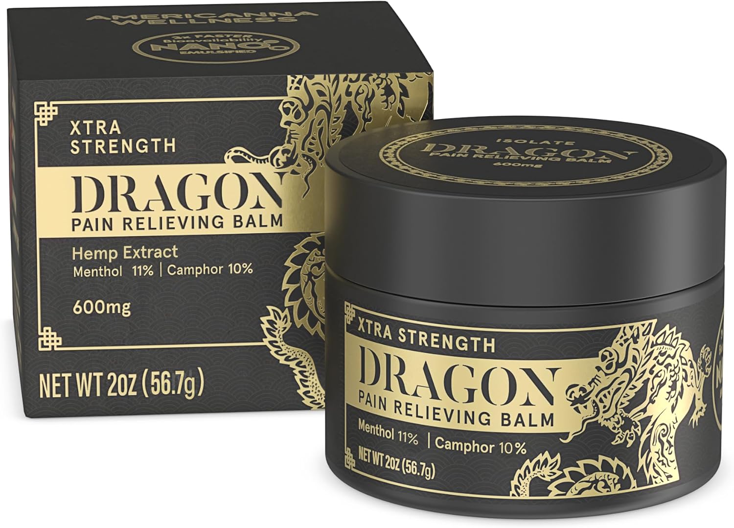 Amazon.com: Americanna Wellness Dragon Balm 2.0oz Jar Xtra Strength ...