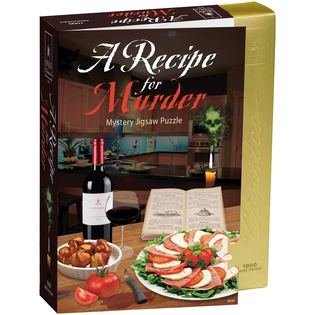 Amazon.com: Bepuzzled Classic Mystery Recipe For Murder Jigsaw Puzzle ...