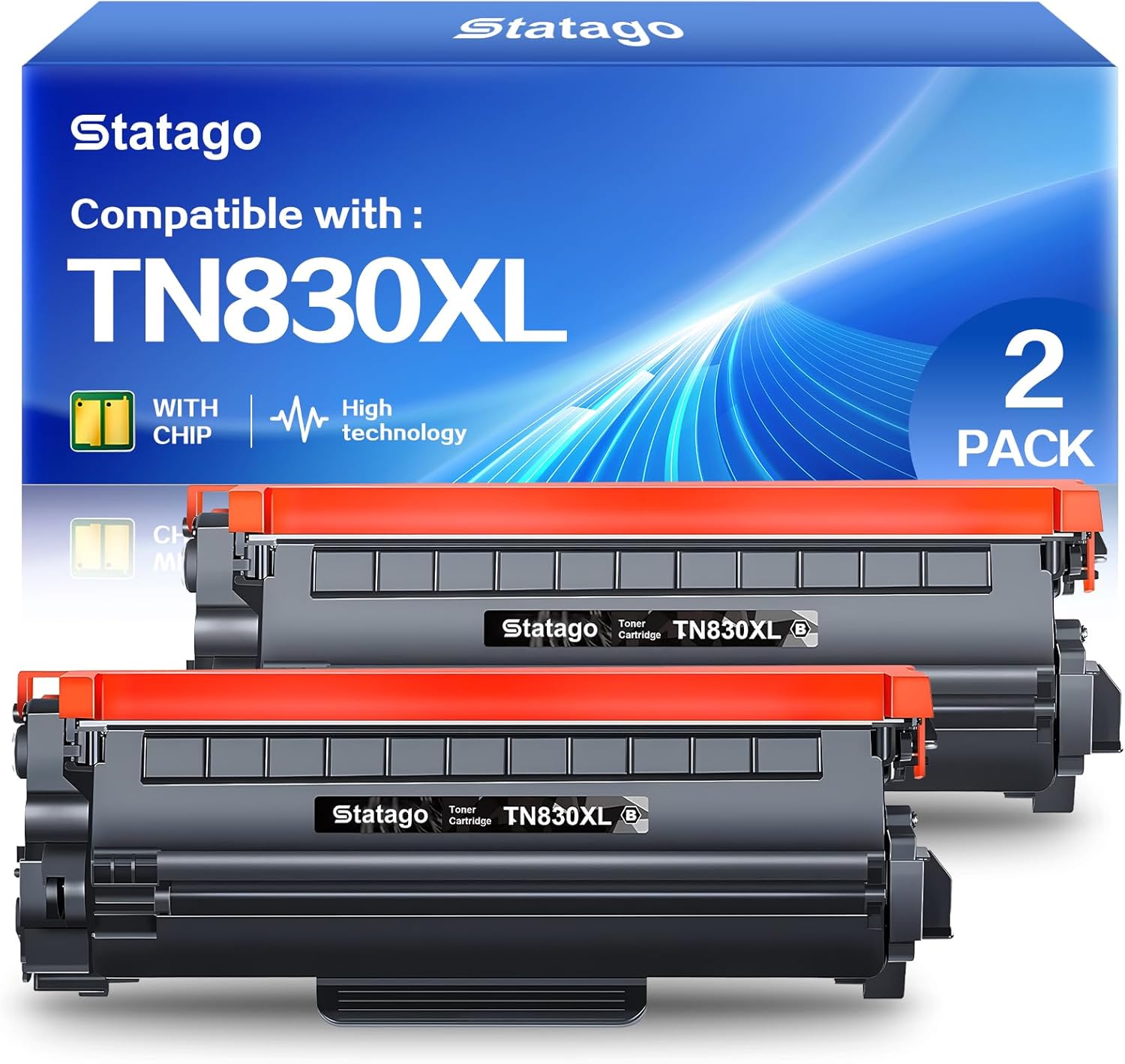 Amazon.com: Statago TN830XL Toner Cartridge Replacement for Brother TN830XL TN830 XL TN830 Toner ...