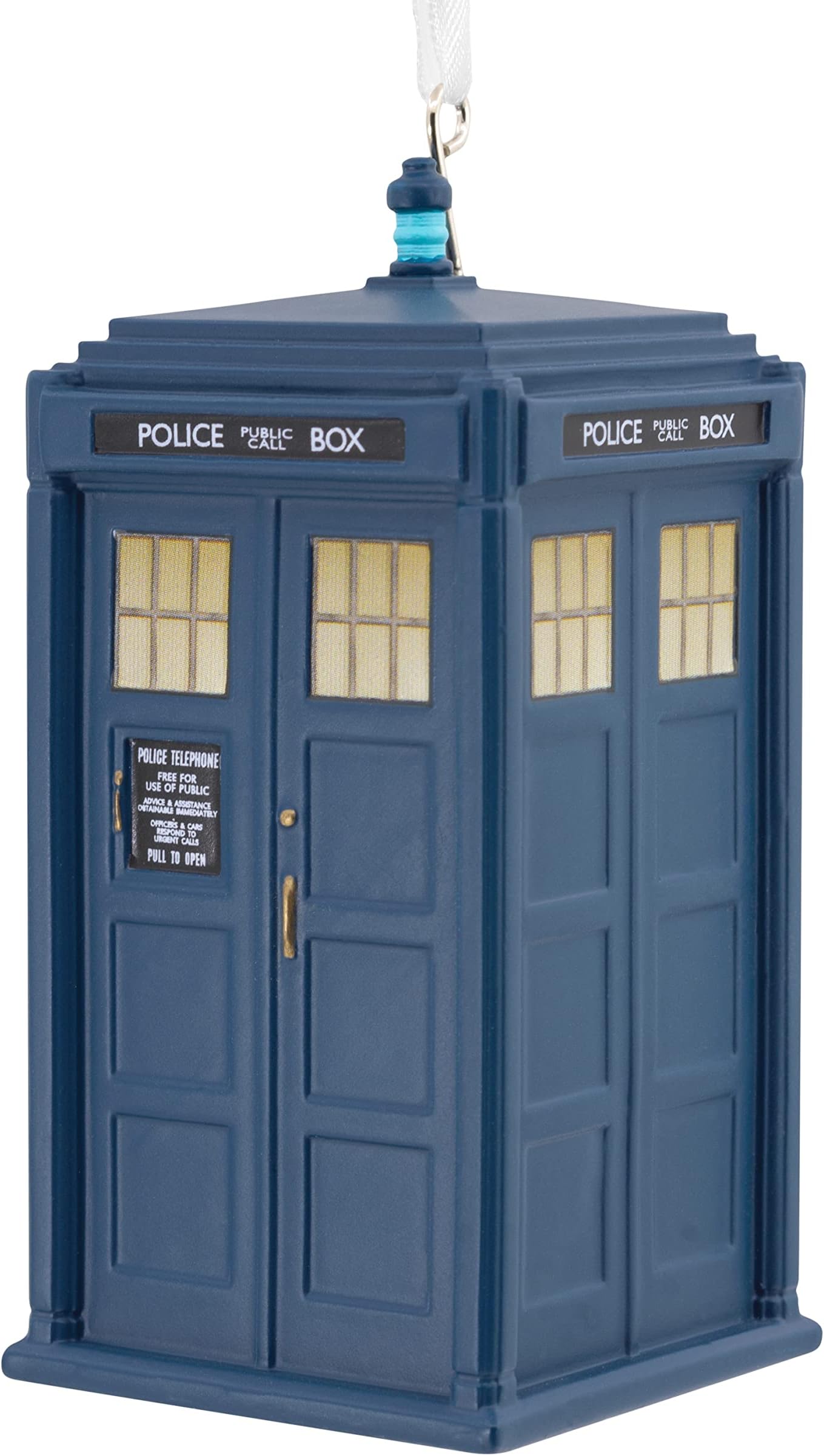 Kurt Adler 4.25-Inch Doctor Who Tardis Glass Figural Ornament : Amazon ...