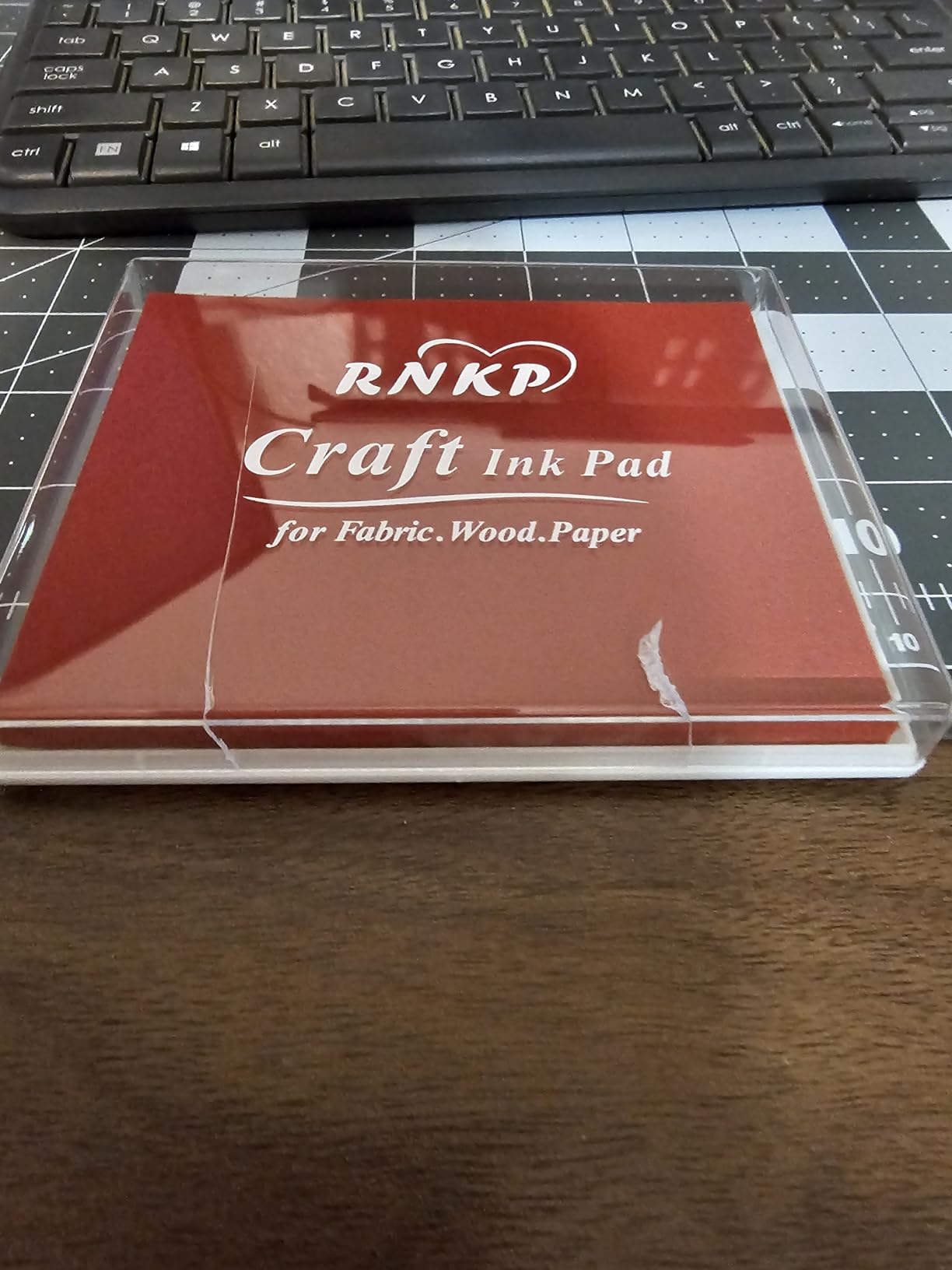 Amazon.com: RNKP Large Black Ink Pad for Rubber Stamps, 5 × 4 inch Ink ...