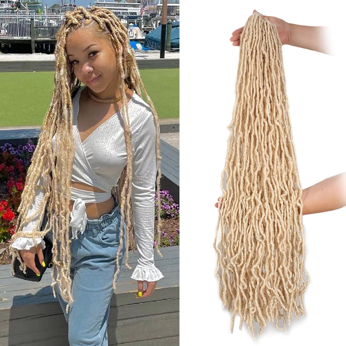 Amazon.com : 4 Packs 30 Inch New Soft Locs Crochet Hair, Faux Locs, For ...