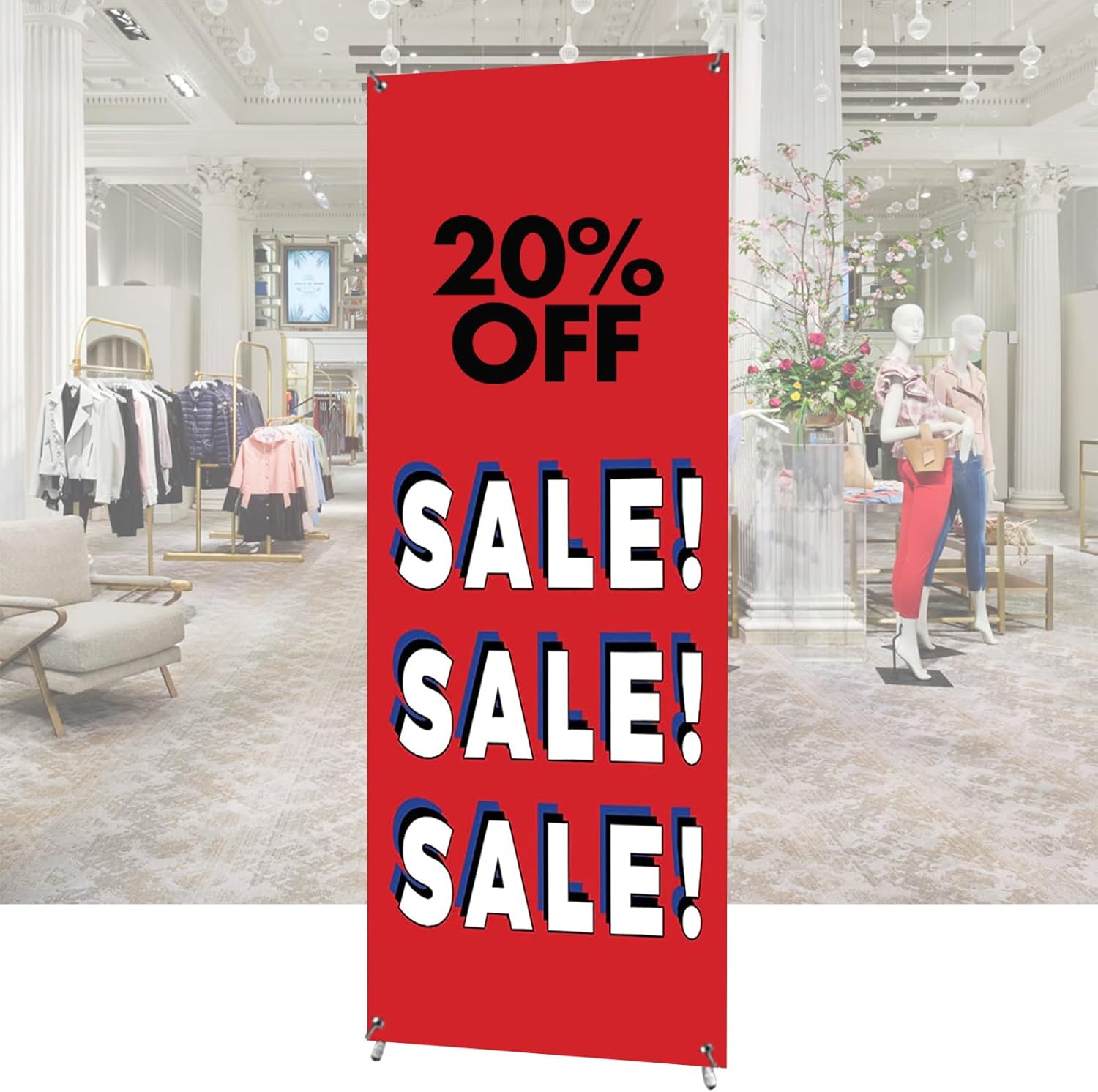 Amazon.com: Premium X-Frame Banner Stand Display Adjustable Sizing from ...