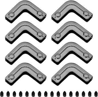 Amazon.com: YINETTECH 8 Sets Metal Bag Corner Corners Handbag Protector ...