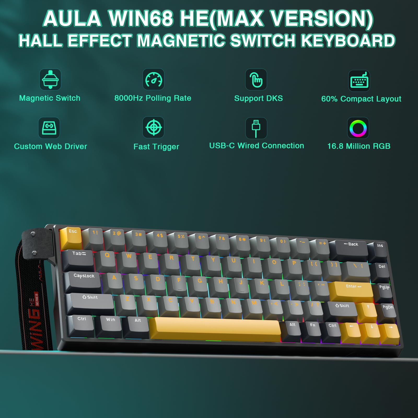Teclado AULA WIN68 HE MAX par... - B0F195FB6P | Encarguelo.com