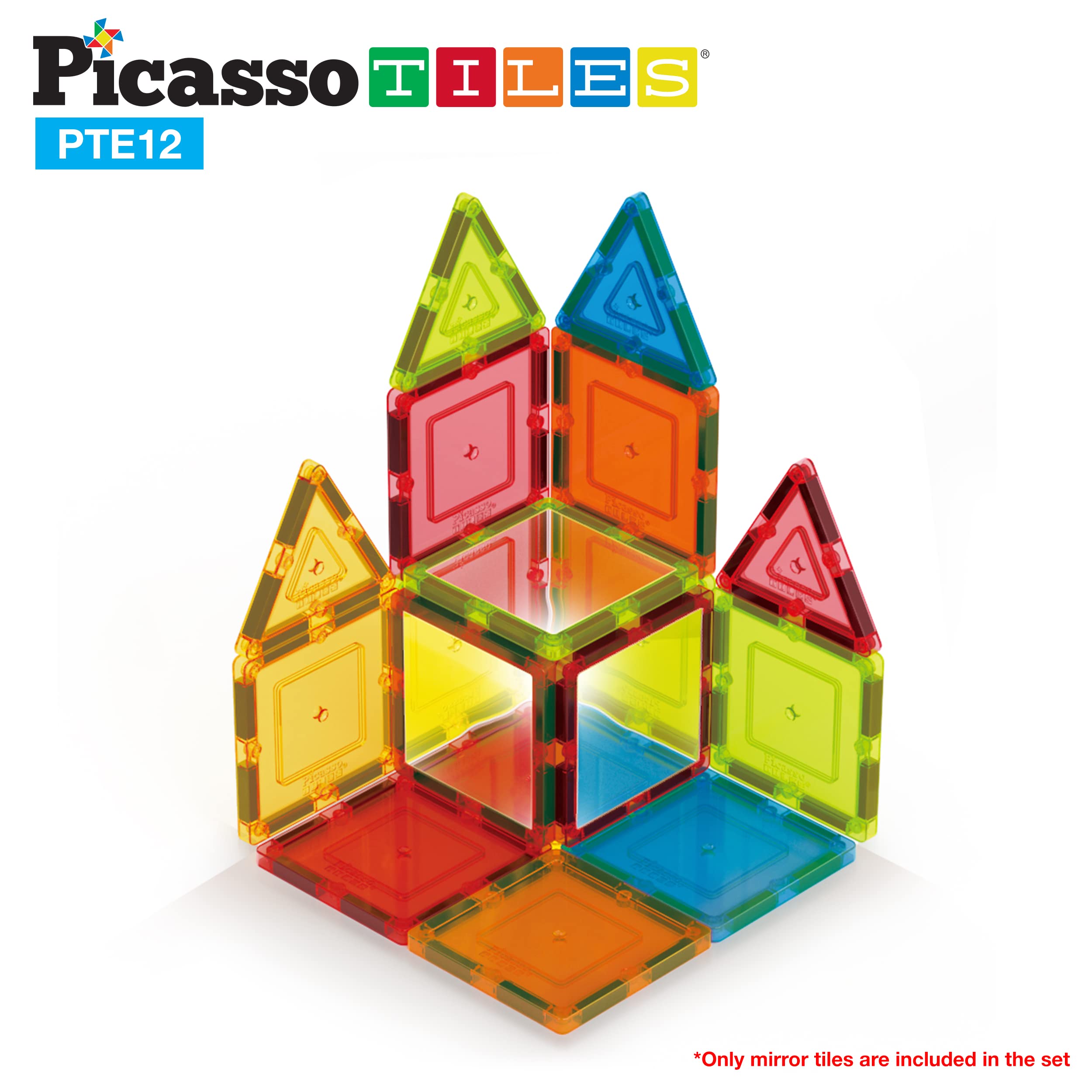 Snapklik.com : Mirror Magnetic Building Tile Blocks, Construction ...