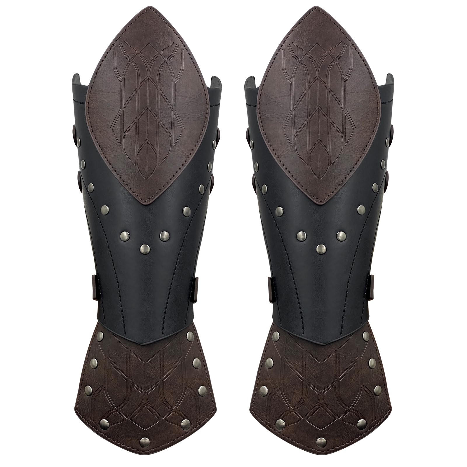 Snapklik.com : Leather Bracers For Men, Medieval Embossed Elf Bracers ...