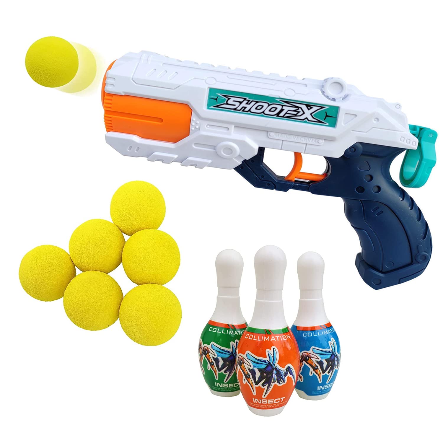 3 In 1 Bowling And Water Shooting Gun With Soft | Desertcart KUWAIT