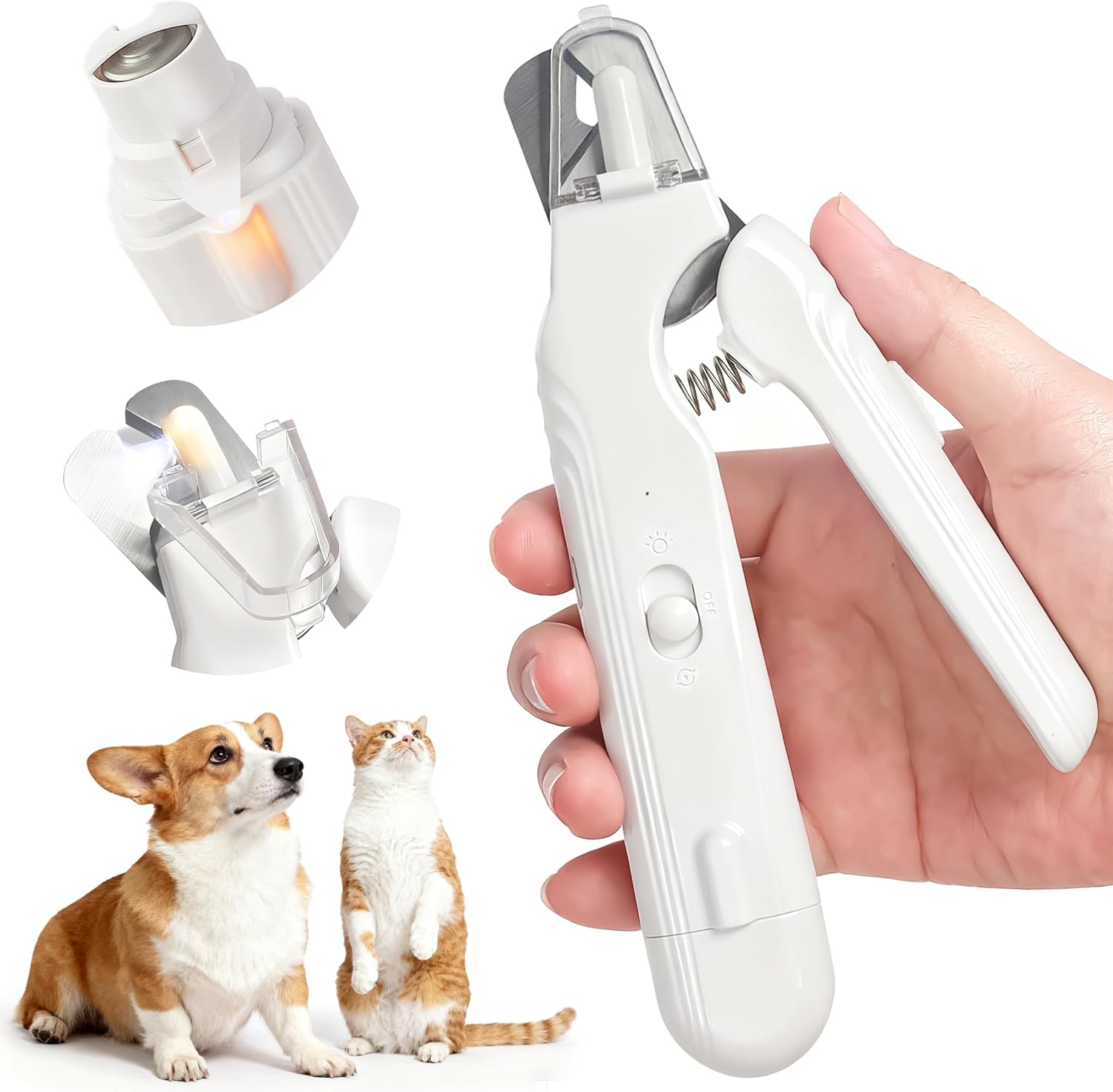 Pupnourish Nail Trimmer, Dog Nail Trimmer, Dog Nail Grinder, 2 in 1 Dog ...