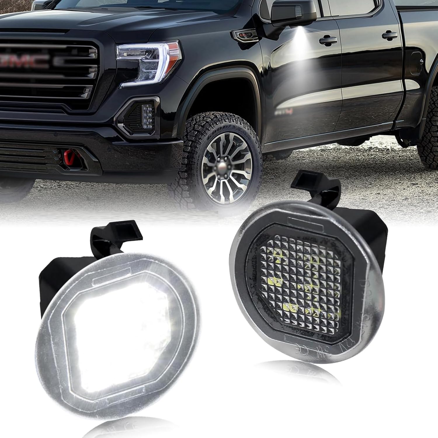 Amazon.com: D-Lumina LED Side Mirror Puddle Lights for Chevy Silverado ...