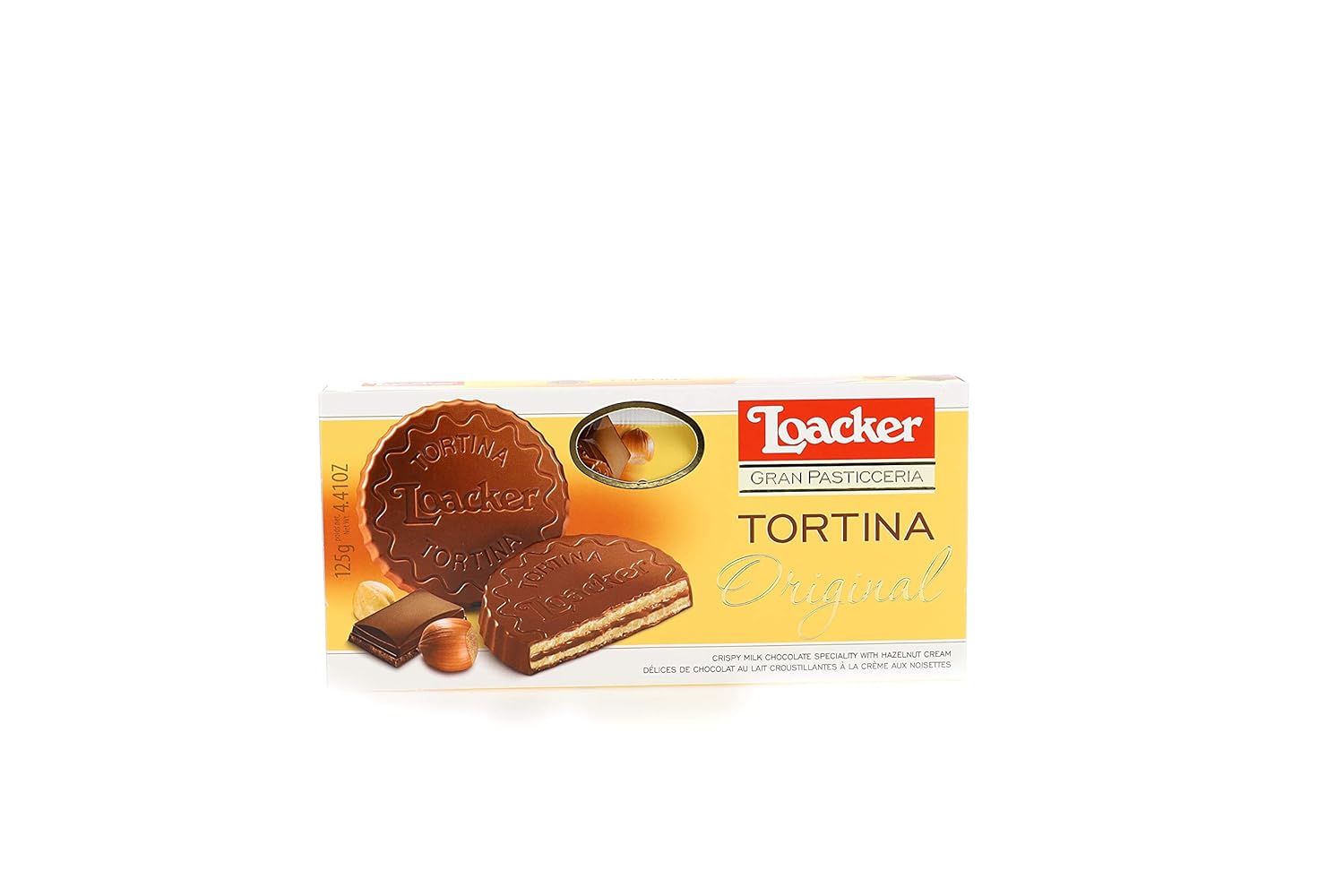 Amazon.com: Loacker Tortina Premium Chocolate Coated Wafer, Original ...