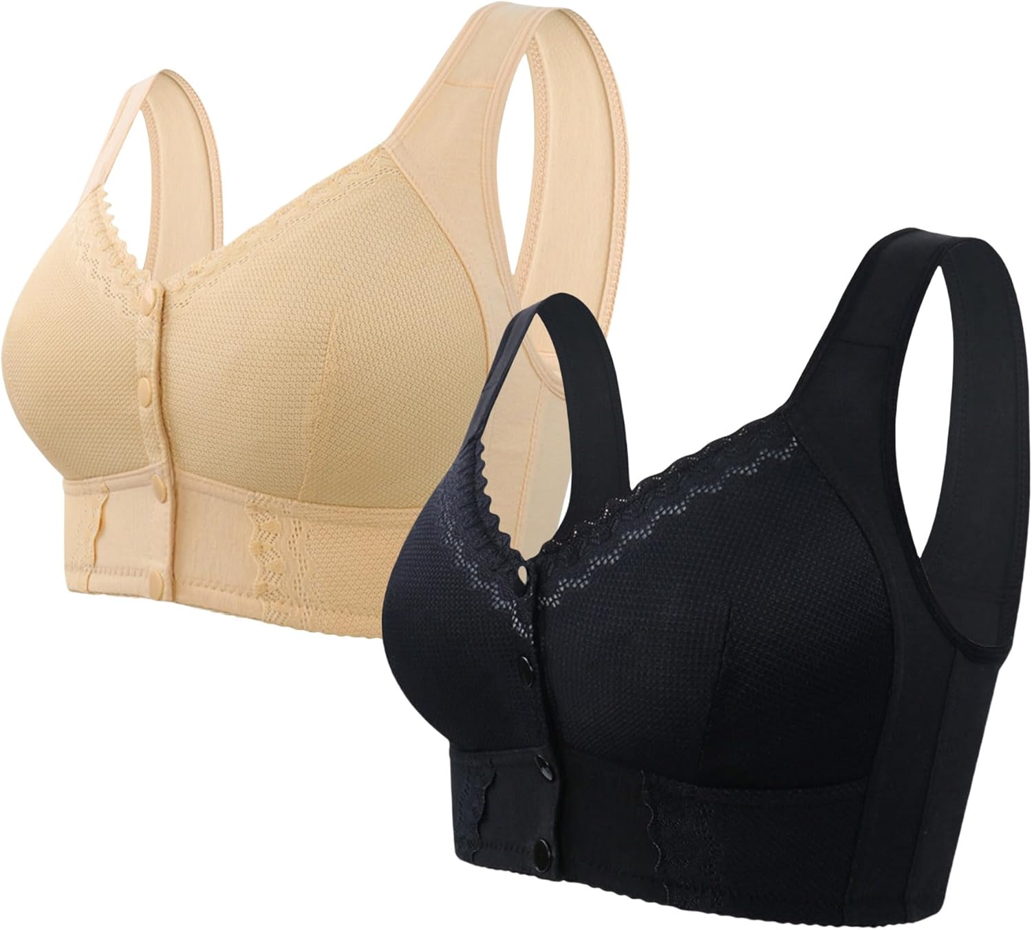 Front Button Bras for WomenBras for Older Women 2024,Full Support No ...