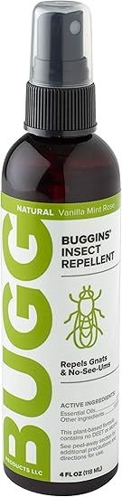 Amazon.com : BUGGINS Natural Insect Repellent 0% DEET : Buggins Bug ...