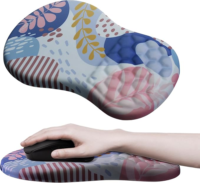 Amazon.com: Mydours Ergonomic Mouse Pad Wrist Support with Massage Bump ...