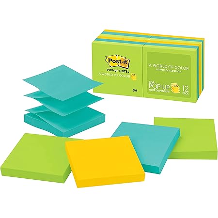 Amazon.com: Sticky Notes 3x3 Pop Up Self-Stick Notes Pads with Bright ...