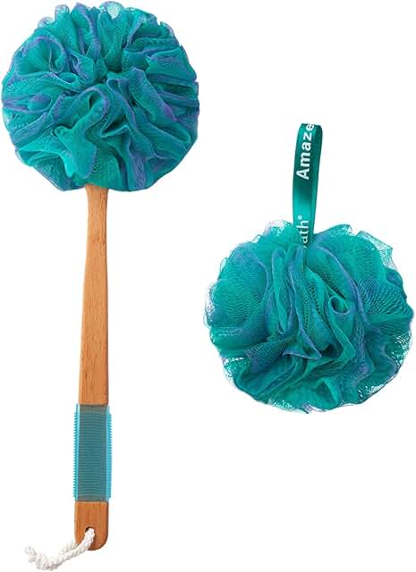 Amazon.com: buff puff back scrubber with handle