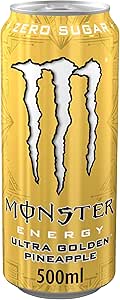 Monster Energy Drink Ultra Golden Ananas Zero Sugar, 500 ml : Amazon.fr ...
